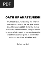 Intrams Program | PDF