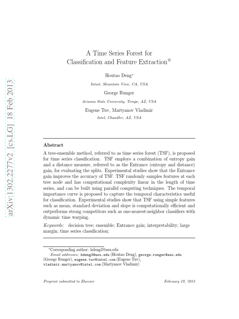 A Novel Tree-Ensemble Method for Time Series Classification and Feature ...