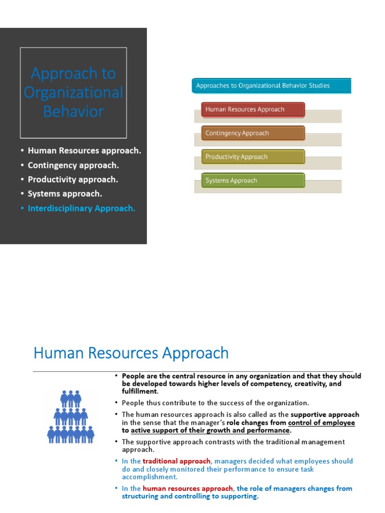 Approach To Organizational Behavior | PDF | System | Systems Theory