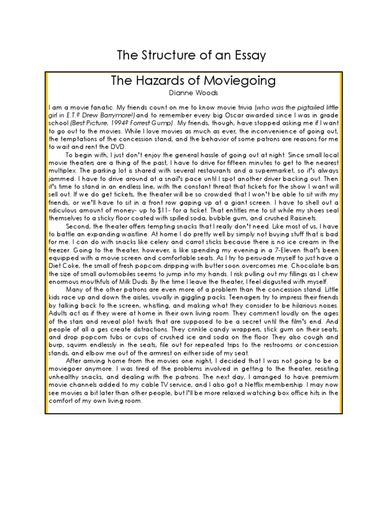 The Hazards of Moviegoing Explained | PDF | Art