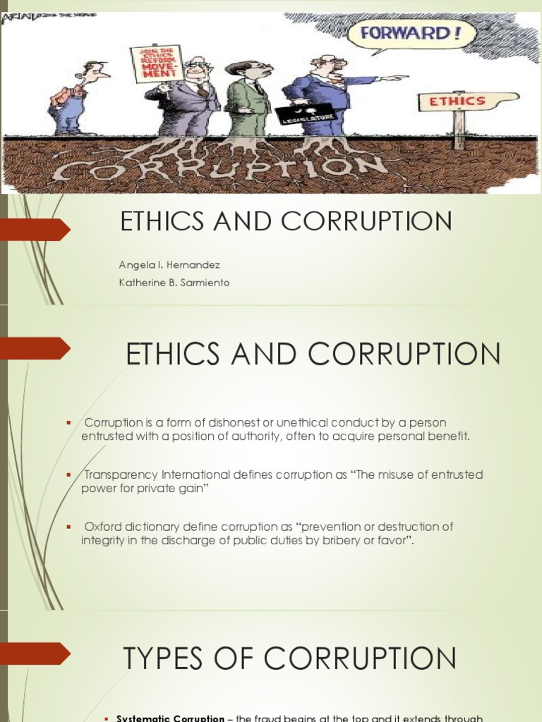 Ethics and Corruption | PDF | Corruption | Applied Ethics