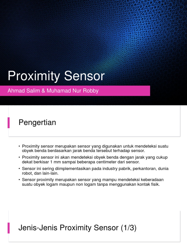 Karakteristik dan Jenis-Jenis Sensor Proximity serta Contoh Aplikasinya ...