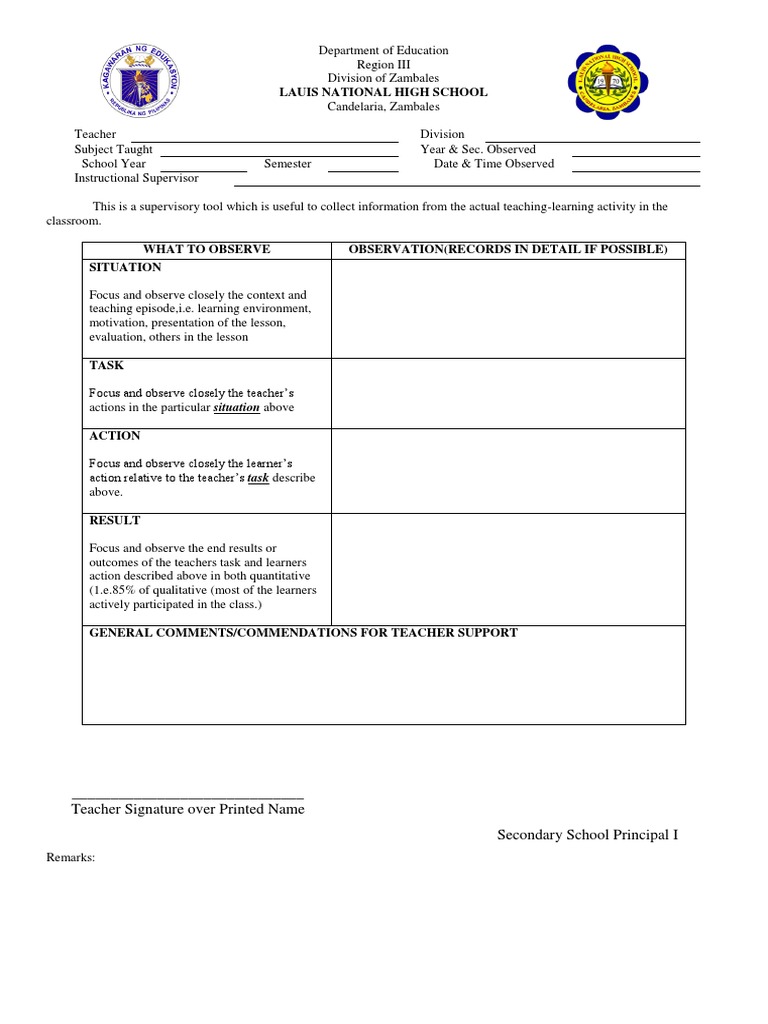 Star Observation | PDF | Teachers | Teaching