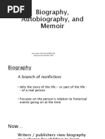 Engaging Biography Sentence Starters | PDF
