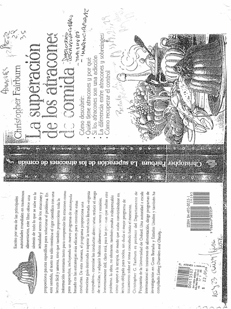 La Superacion de Los Atracones de Comida Christopher Fairburn PDF | PDF