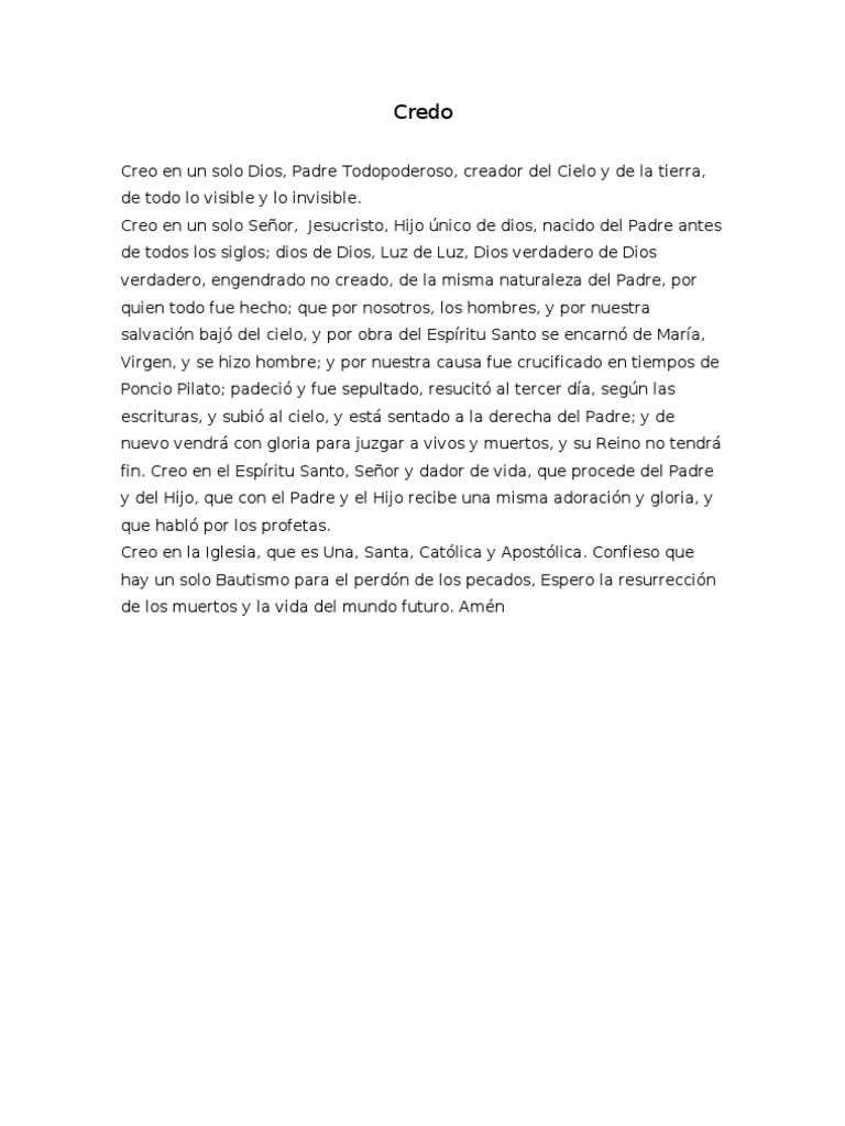 Credo | PDF