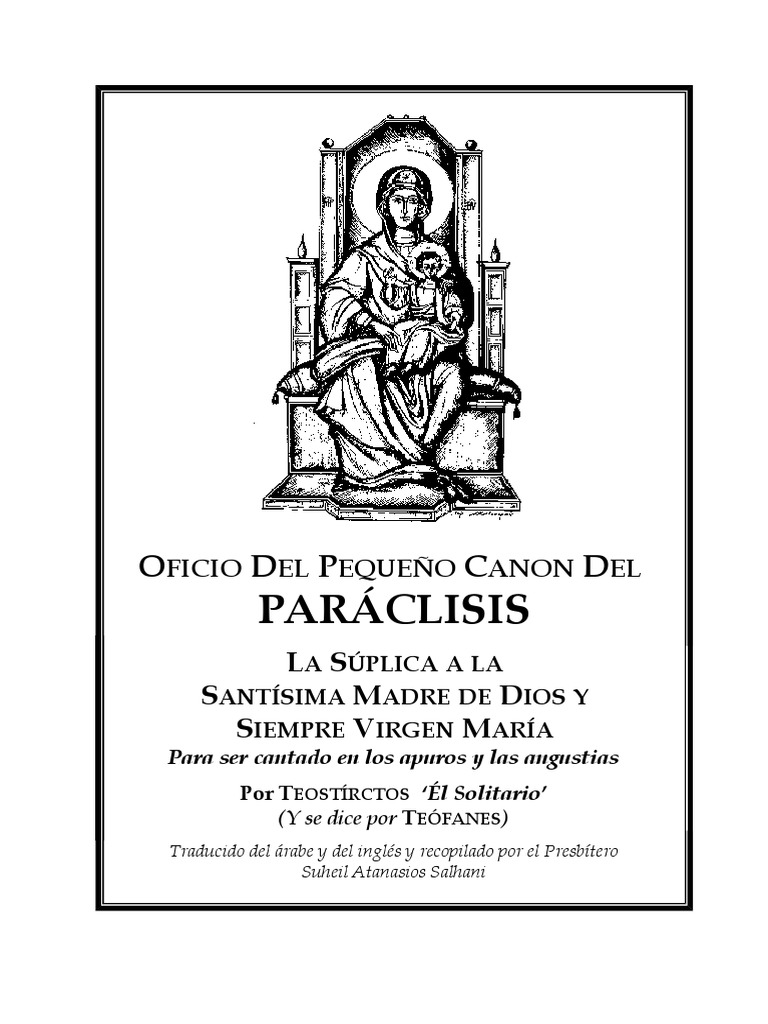 PPARACLISIS | PDF | María, madre de Jesús | Cristo (título)