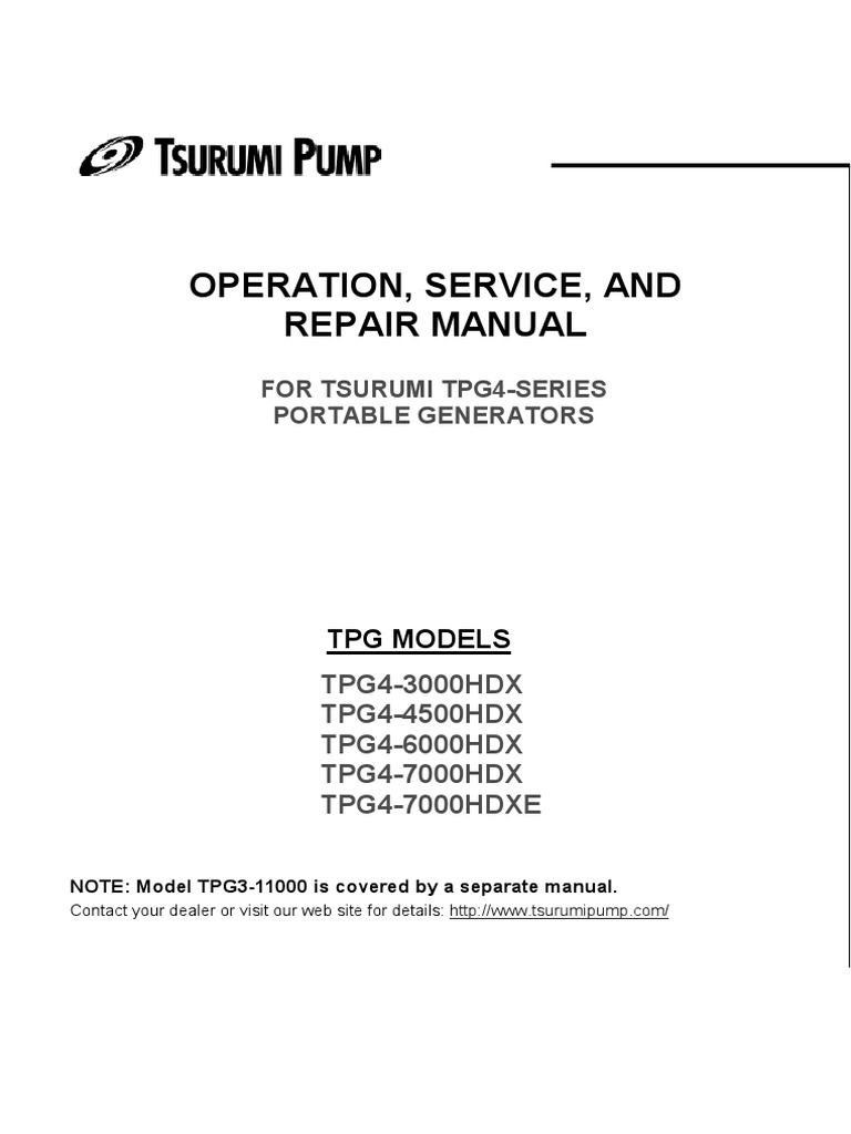 OperationManual TPG4-3000 TPG4-4500 TPG4-6000 TPG4-7000 (E) PDF | PDF ...