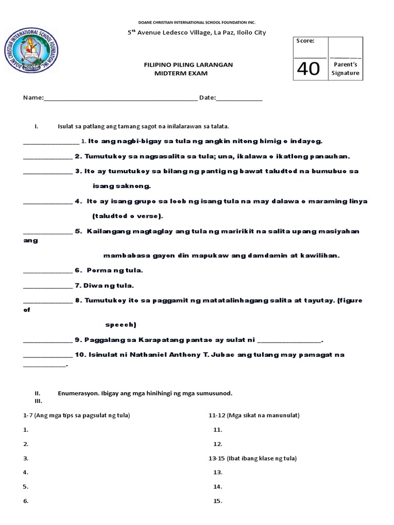 Midterm Filipino | PDF
