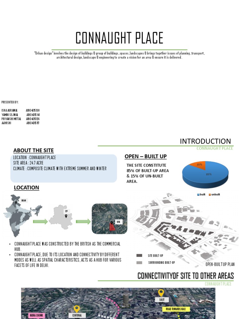 CONNAUGHT PLACE - N Block - ARCHITECTURE CASE STUDY | PDF | Traffic ...