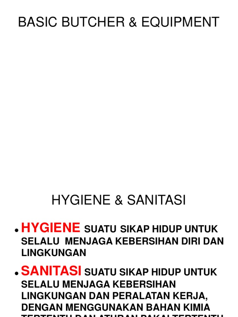 Basic Butcher | PDF | Memasak, Makanan, & Anggur