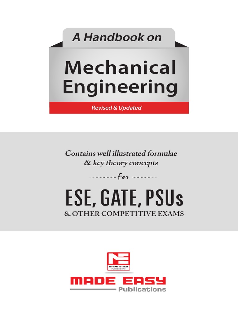 ME Handbook 2017 Version | PDF | Mechanical Engineering | Engineering