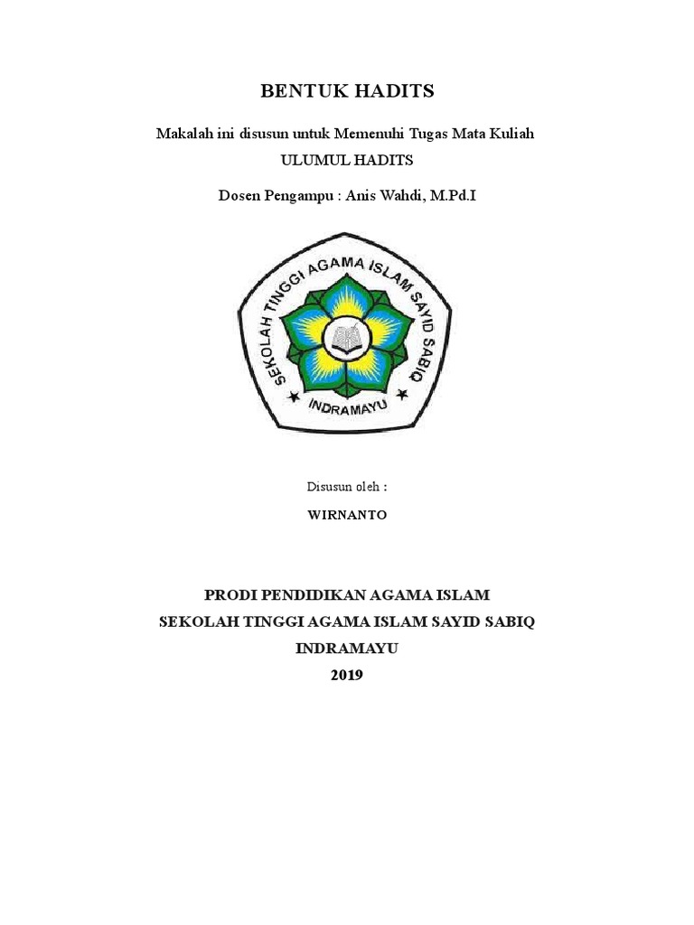 Macam-Macam Bentuk Hadits Islam | PDF