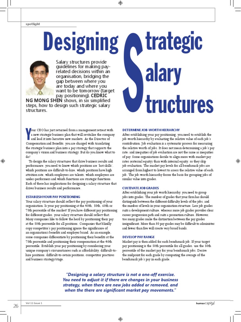 Article-Designing Strategic Salary Structure | Download Free PDF ...