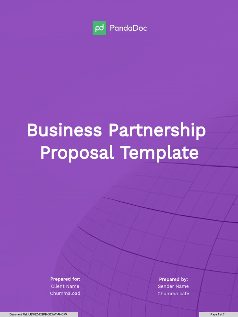 Business Partnership Proposal Template | PDF | Web Application ...