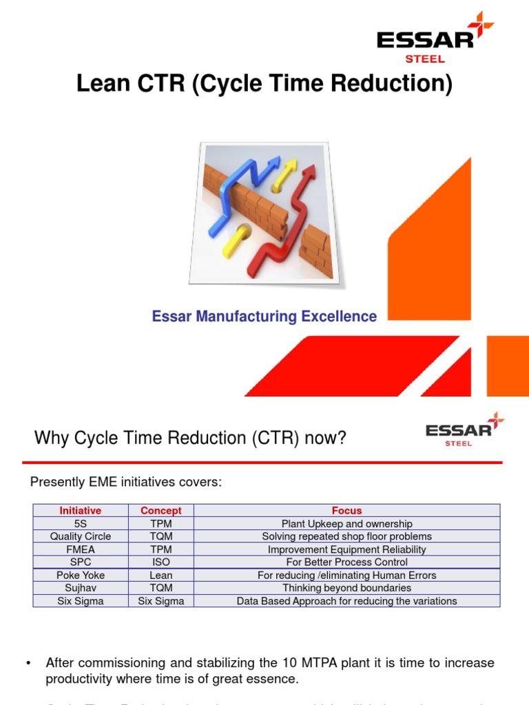 Lean CTR Training | PDF | Lean Manufacturing | Six Sigma