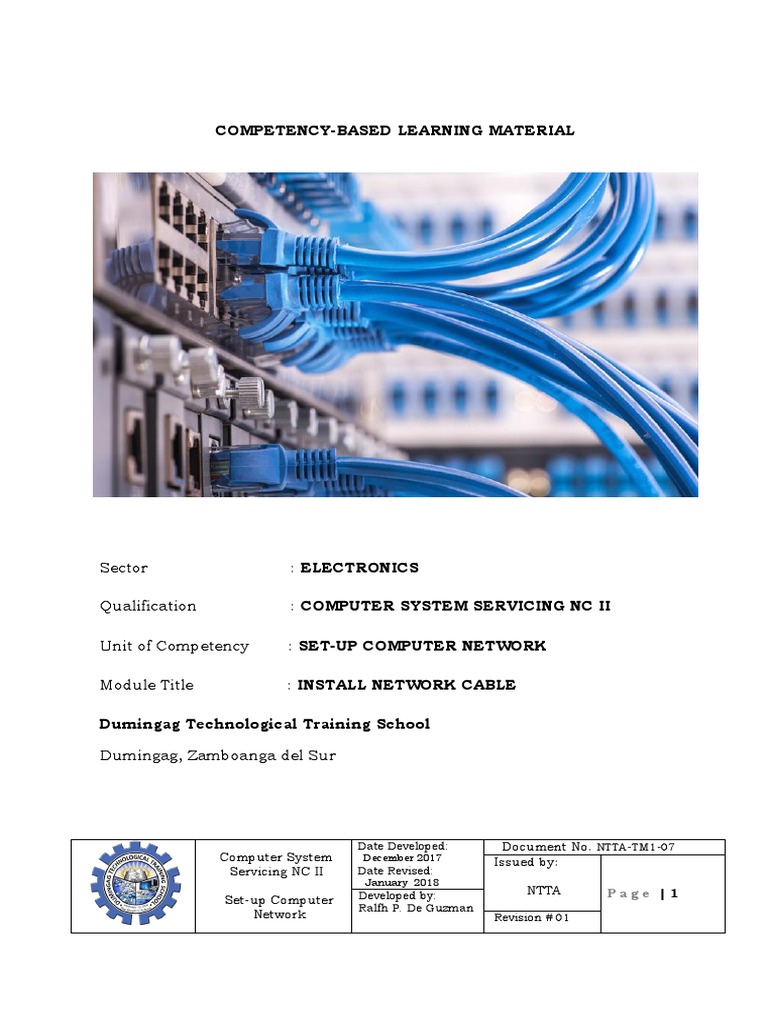 Install Network Cables | PDF | Network Topology | Network Switch