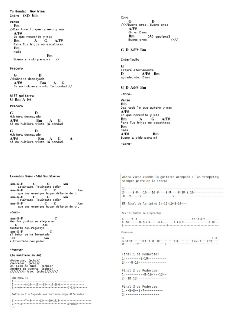 Tu Bondad New Wine | PDF | Religión y creencia
