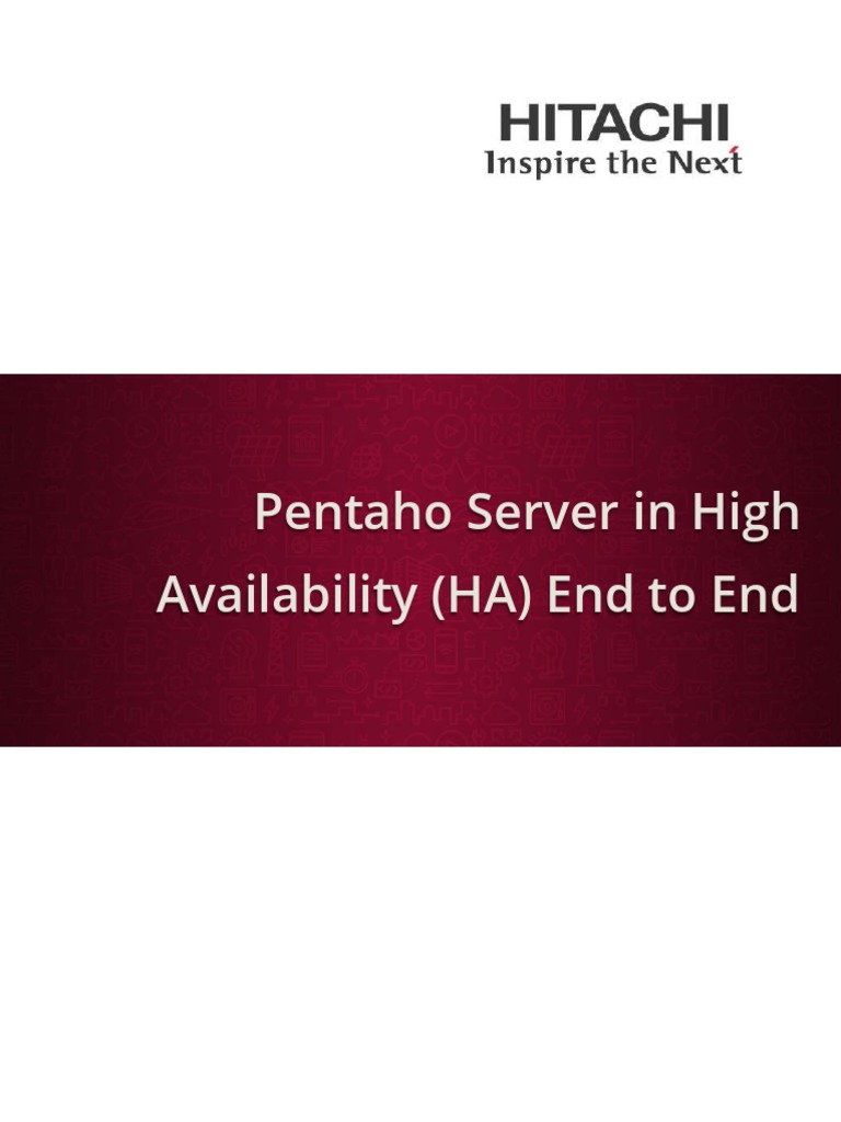Pentaho Server in HA End To End | PDF | Load Balancing (Computing) | Computer Cluster