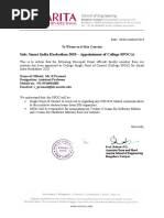 College Consent Letter For SPOC SIH2025 | PDF