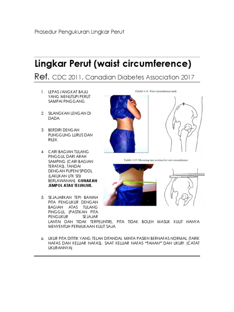 Prosedur Pengukuran Lingkar Perut | PDF