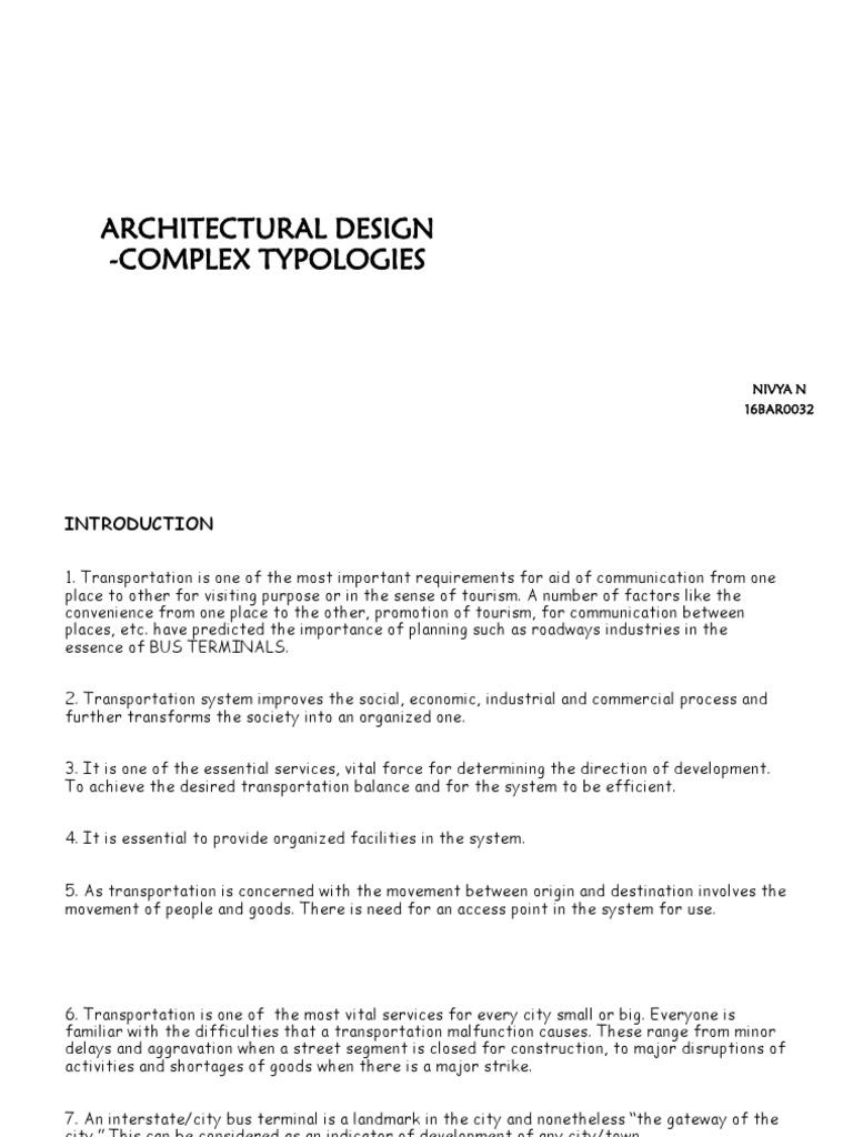 Architectural Design - Complex Typologies | PDF | Service Industries ...