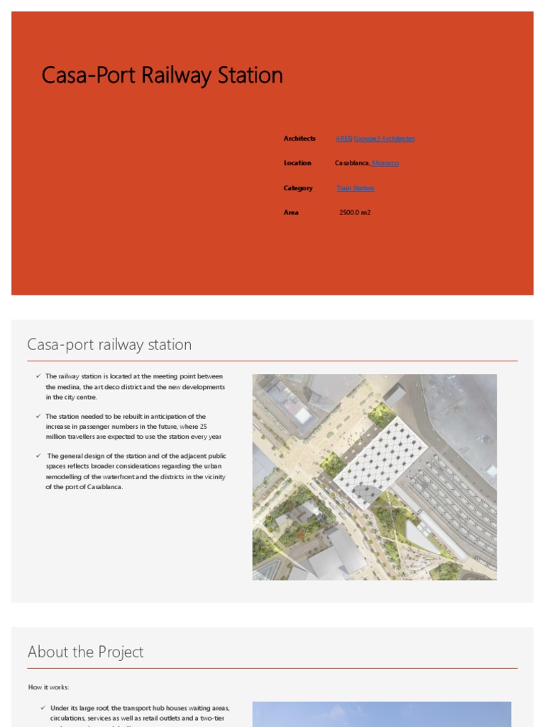 Casa-Port Railway Station | PDF | Train Station | Economic Sectors
