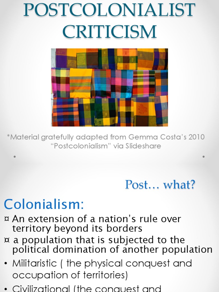 Postcolonialist Criticism: Examining Literature Through the Lens of ...