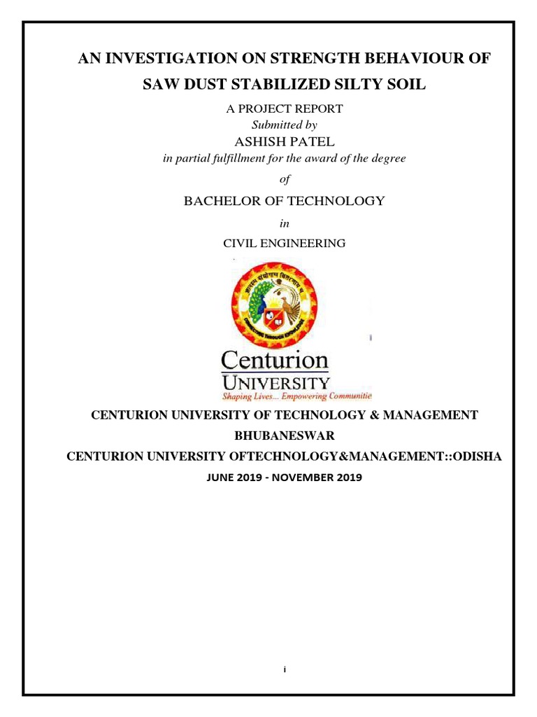 Minor Project | PDF | Geotechnical Engineering | Lumber