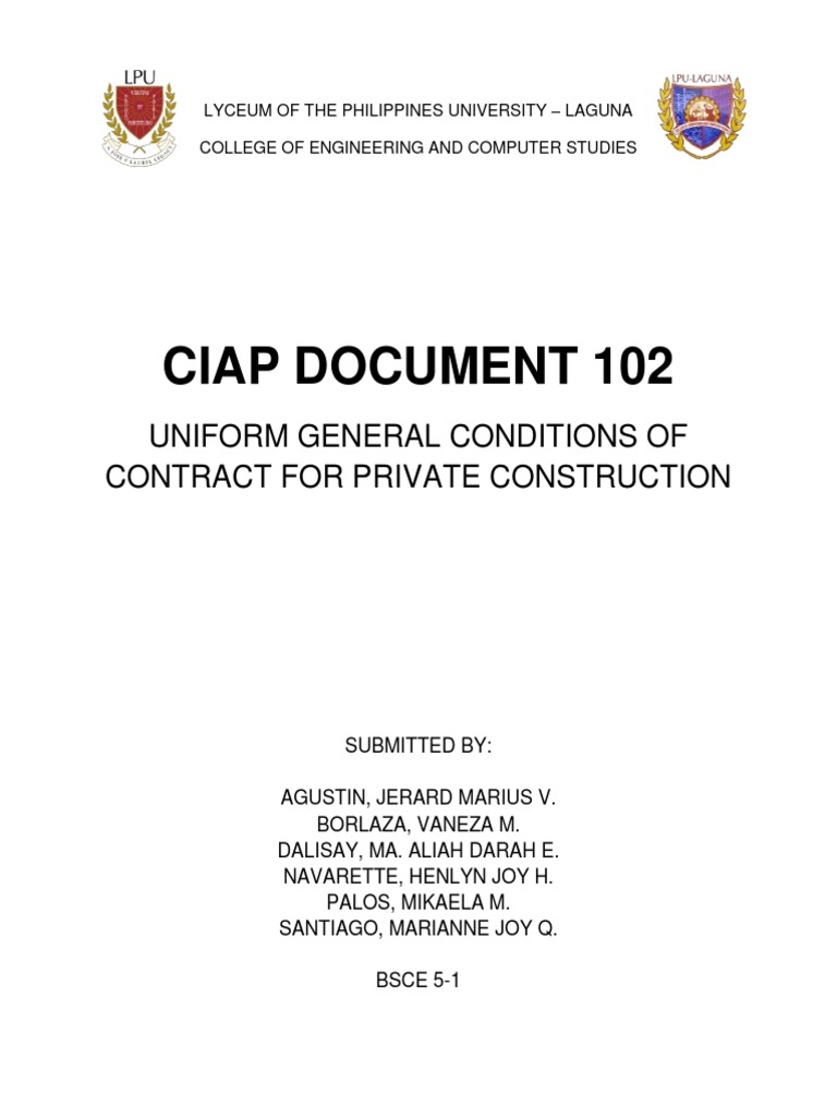 CIAP Document 102 Written Report | PDF | Guarantee | Specification (Technical Standard)