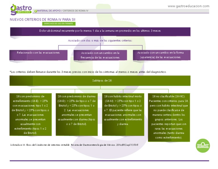 Nuevos Criterios de Roma Iv para Sii | PDF | Síndrome del intestino ...