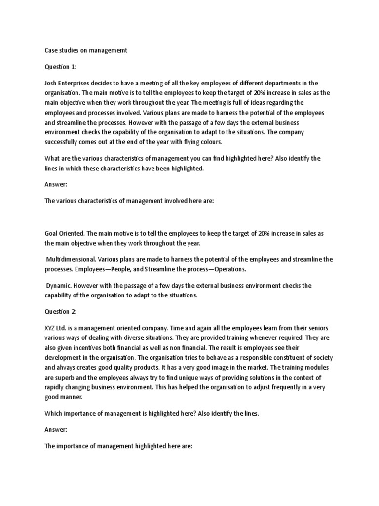 Case Studies on-WPS Office | PDF | Goal | Employment