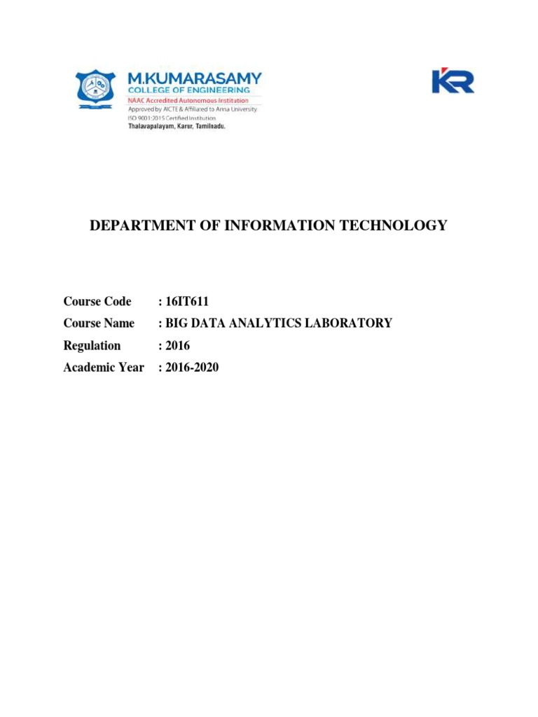 Bda Lab | PDF | Apache Hadoop | Map Reduce
