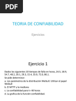 Ejercicios Distribución Weibull | PDF | Ingeniería de confiabilidad | Estadísticas
