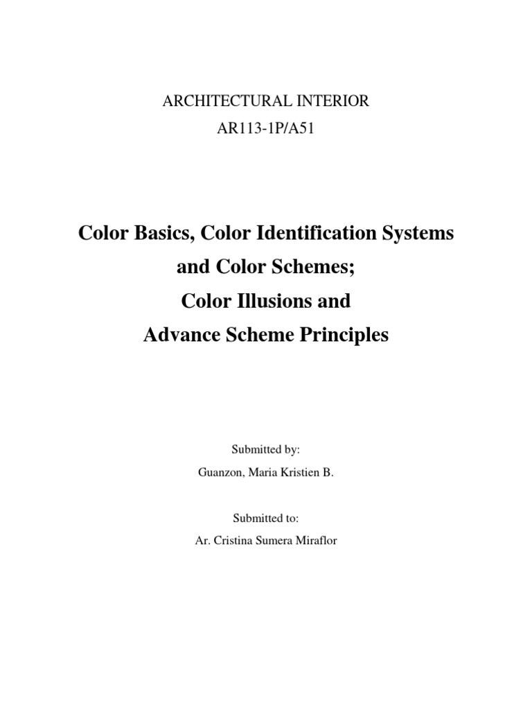 Color Basics | PDF | Color | Vision