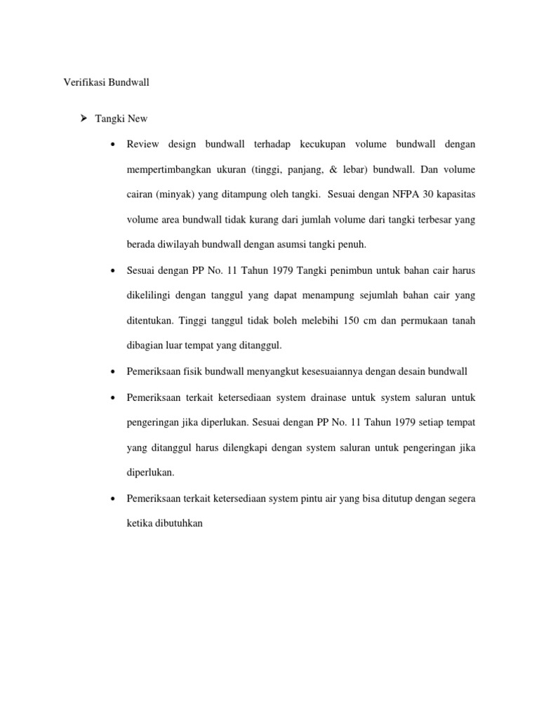Verifikasi Desain Bundwall Tangki Solar | PDF | Griya & Taman | Sains ...