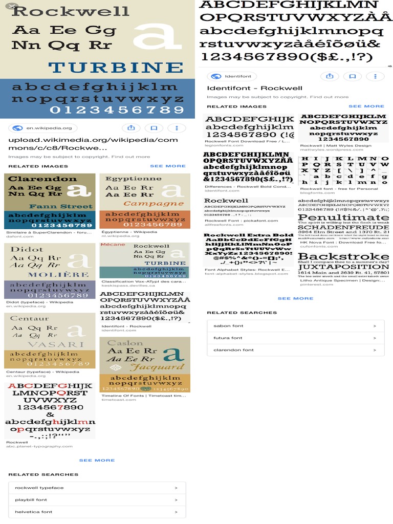 Rockwell Font - Google Search | PDF | Typefaces | Serif