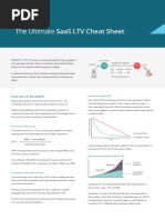 The Ultimate SaaS Metrics Cheat Sheet | PDF | Subscription Business ...