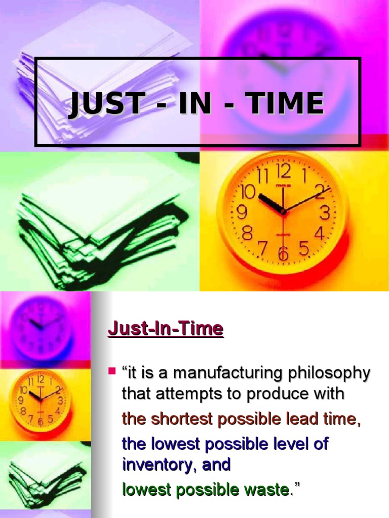 Just-In-Time Manufacturing Overview | PDF