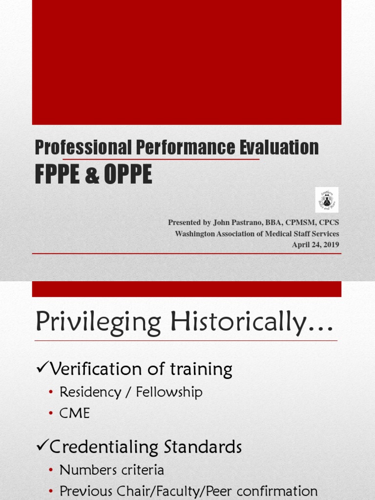 John Pastrano SBB - FPPE - OPPE - PP Washington Apr 19 | PDF ...