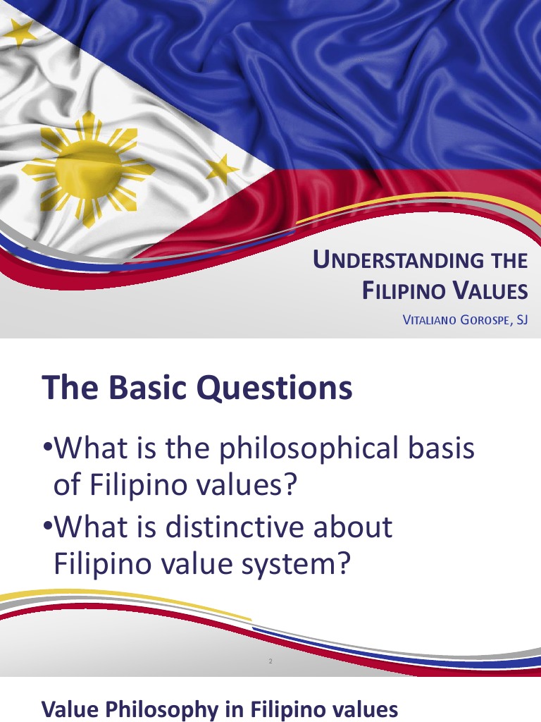 Filipino Values: Philosophy and Context | PDF | Value (Ethics) | Morality