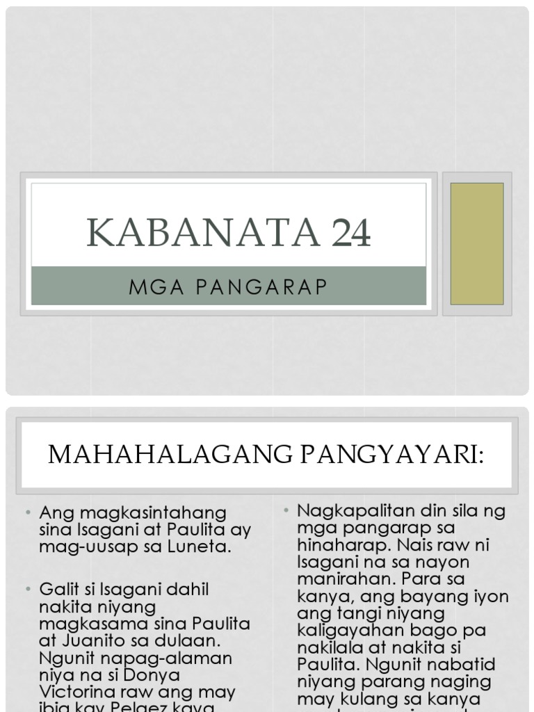 Kabanata 24-25 | PDF