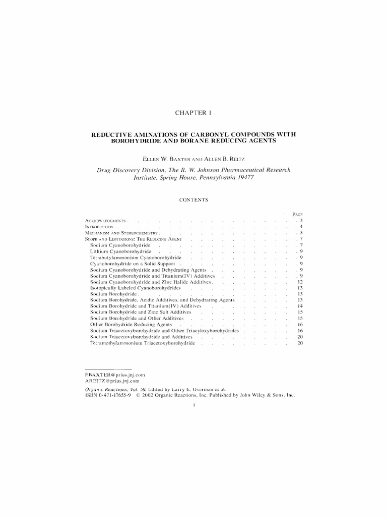 Aminacion Reductiva | PDF