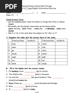 《P4-English-Exercise》and ans | PDF | Linguistics