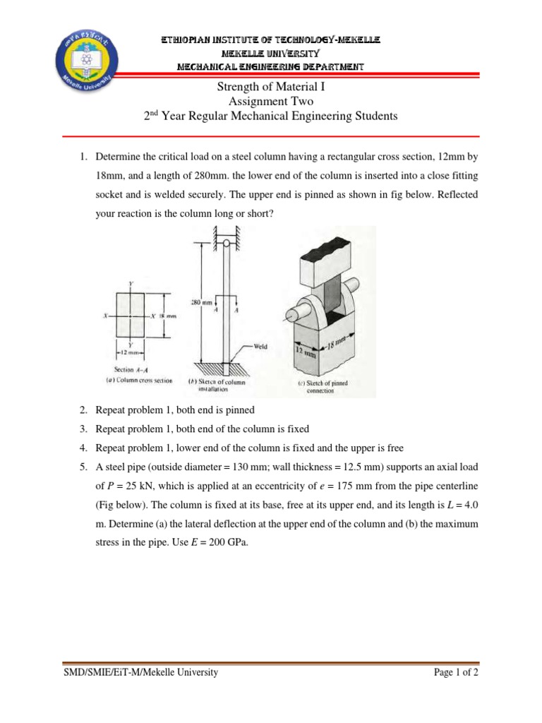 Assignment | PDF | Buckling | Beam (Structure)