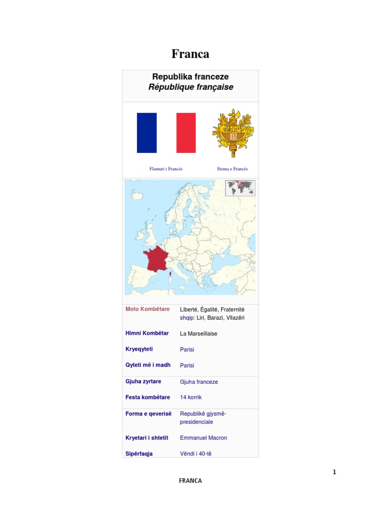 Harta E Frances Gjeografi