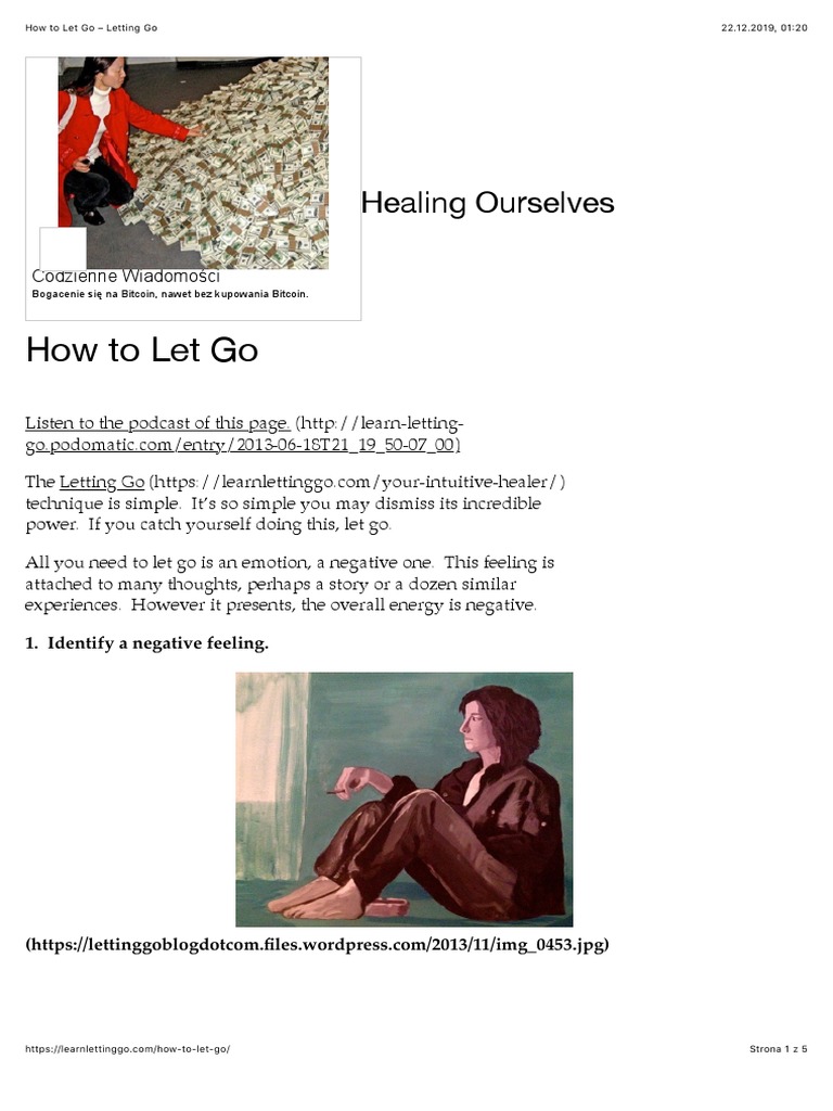 How To Let Go - Letting Go PDF | PDF | Feeling | Thought
