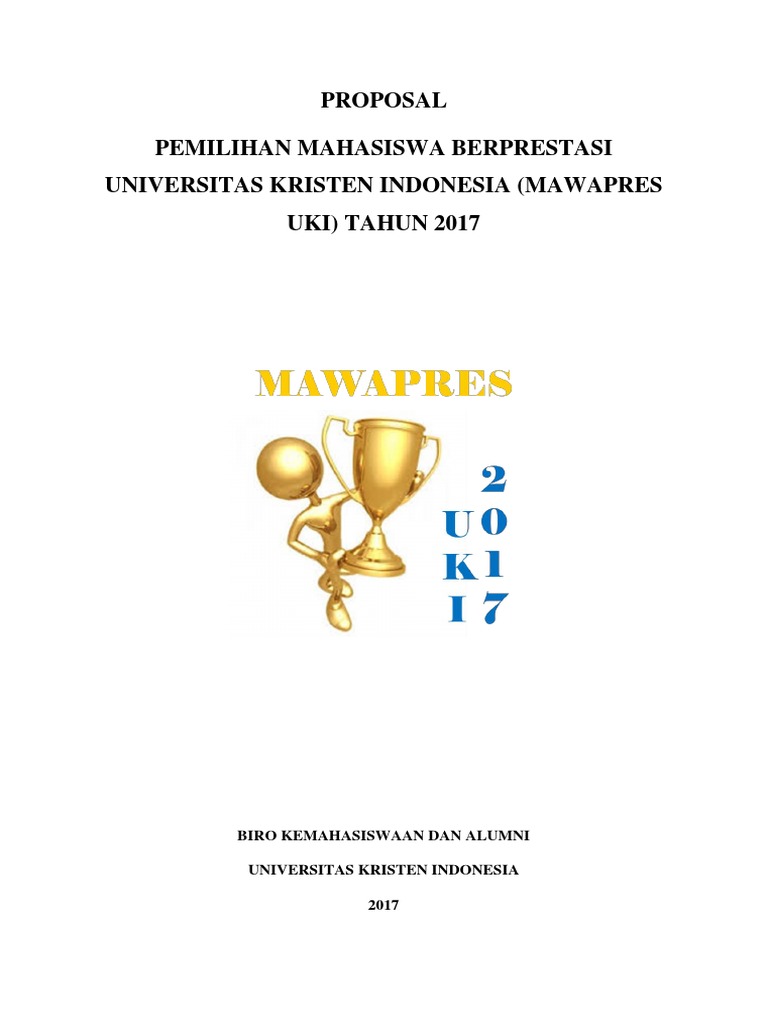 Proposal Mawapres UKI 2017 | PDF | Perjalanan