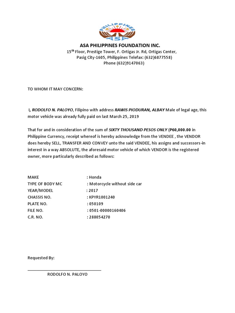 Asa Philippines Foundation Inc | PDF