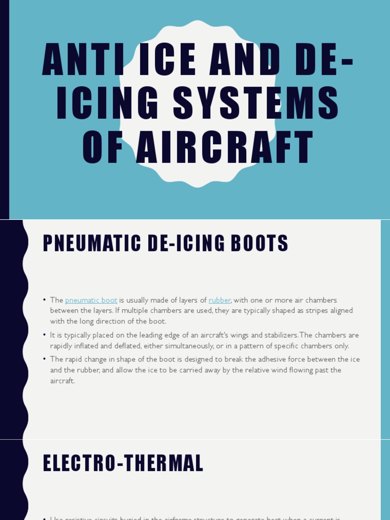Anti Ice and de Icing System | PDF | Aerospace Engineering | Mechanical ...
